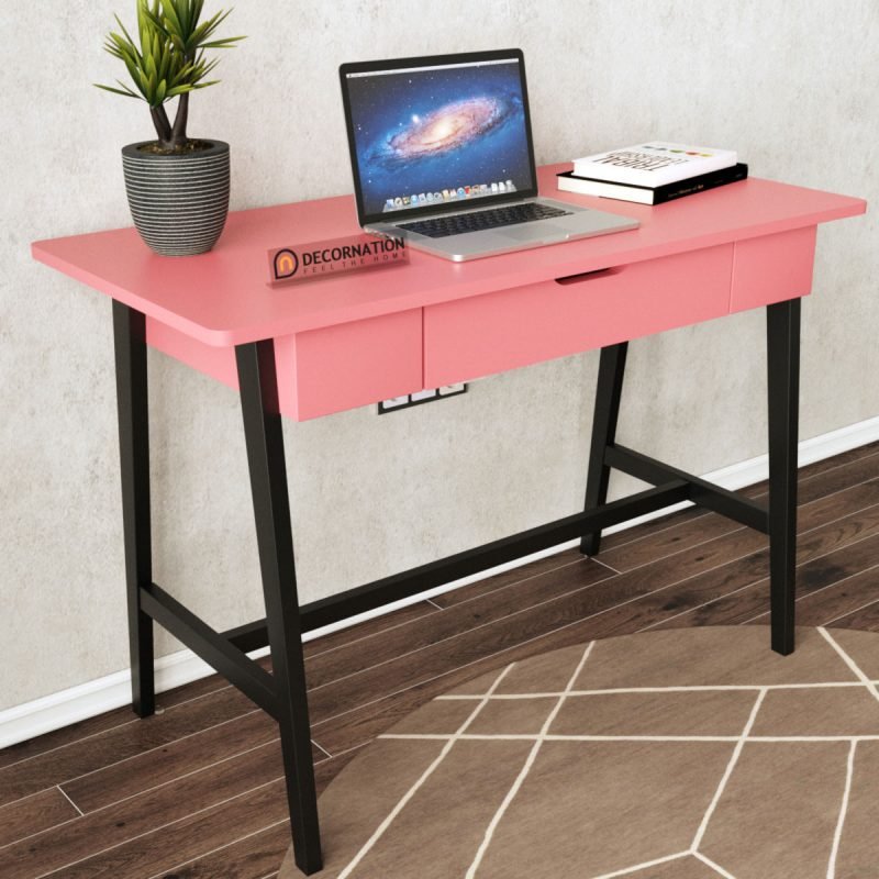 Decornation Zane Wooden Computer & Study Table For Home Office