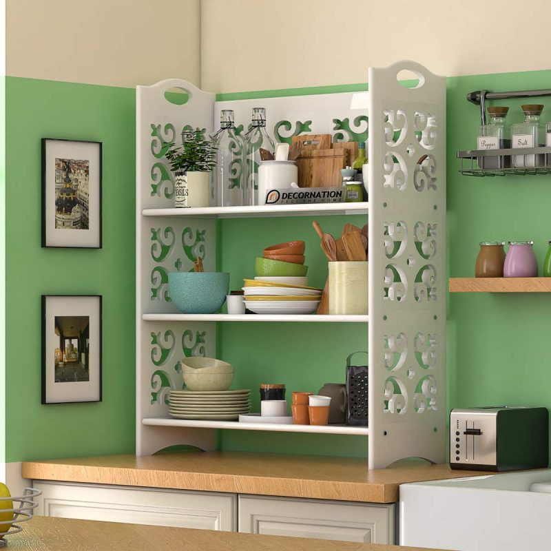 Nora 3 Tier Kitchen Rack Storage Organiser - Decornation