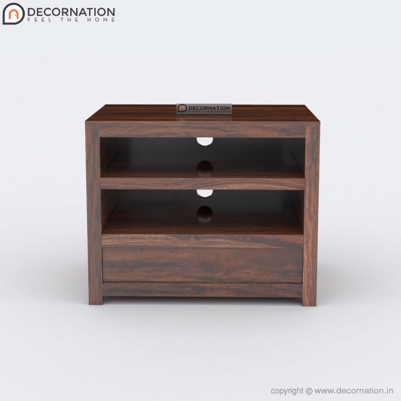 Solid Sheesham TV Unit with Storage | DecorNation