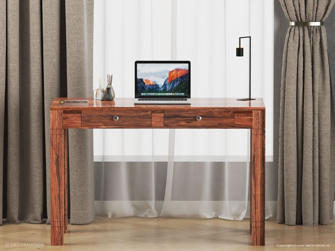 Decornation Zane Wooden Computer & Study Table For Home Office