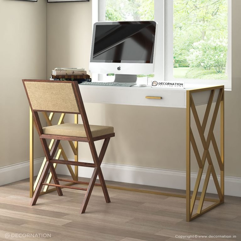 Evelyn Solid Wood 3 Drawer Study/Computer Table - Decornation