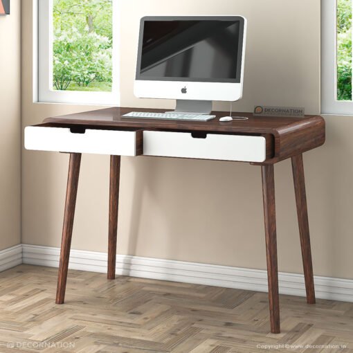 Decornation Zane Wooden Computer & Study Table For Home Office