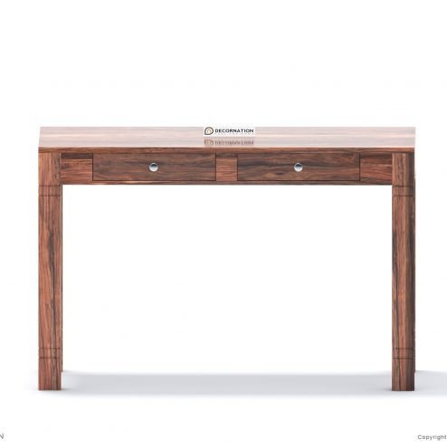 Flavia Sheesham Wood Computer Table with Storage - Decornation