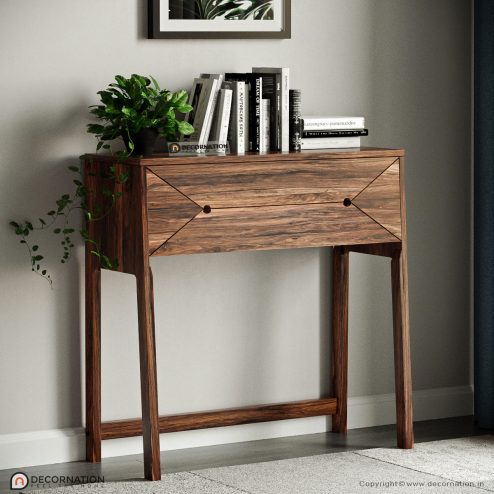 Stella Solid Wooden Storage Computer Table - Decornation