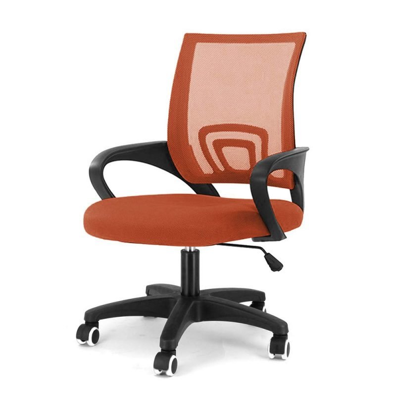 Solitaire With Arm Red Net Workstation chair - Decornation