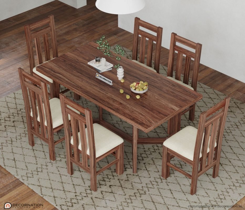 Lorina Dining Table Set - 6 Seater lorina-wooden-6-seater-dining-table ...