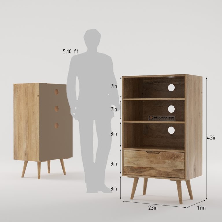 Solid Mango Wood TV Unit | DecorNation